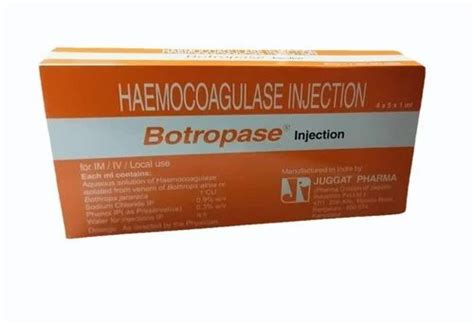 Botropase Haemococoagulase Injection At ₹ 185 Box In Rajkot Id 2853131685748