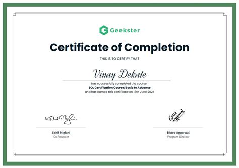Vinay Dekate On Linkedin Sql Certification Dataanalysis Continuouslearning Grateful