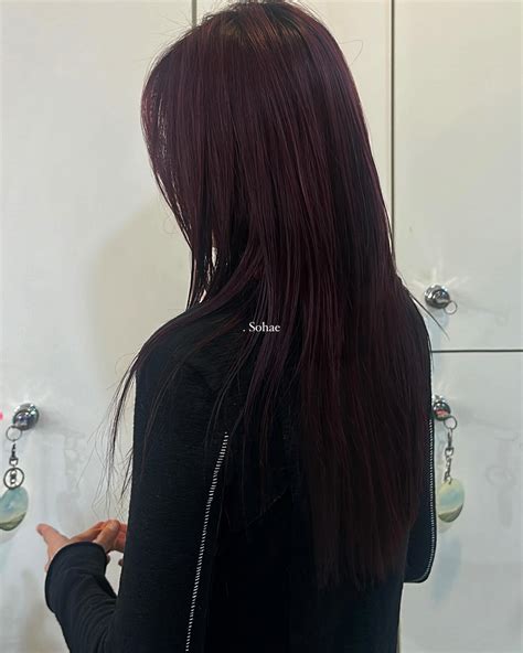 대구미용실ㅣ맨즈펌 빈티지펌 레이어드펌ㅣ빨강머리 소해 Chill한 레드를 원한다면 레드바이올렛 허쉬 레이어드컷 빛에 따라 다양한 레드 컬러를 원하는