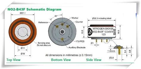 Uk Alpha Alfa No2 B43f Nitrogen Dioxide Sensor Air Quality Monitoring Ppb Level Win Sensors