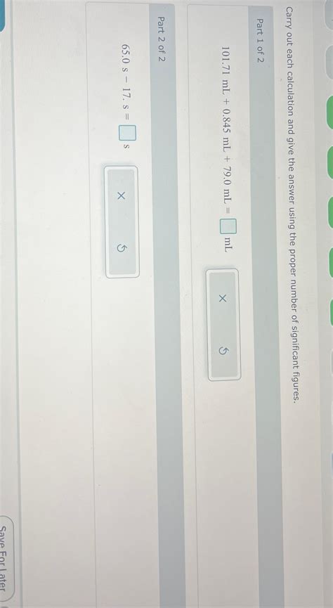 solved carry out each calculation and give the answer using