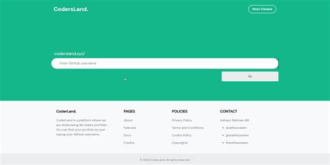 Github Aratheunseendjango Codersland Codersland Is A Portfolio Showcase Platform Where We