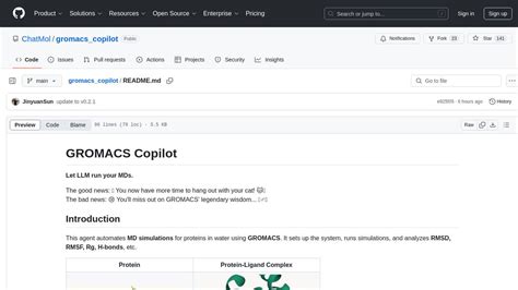 Github Gromacs Copilot Features Alternatives Toolerific