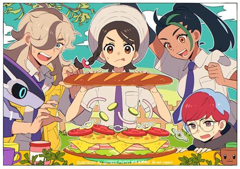 Juliana Nemona Arven Penny And Miraidon Pokemon And 2 More Drawn