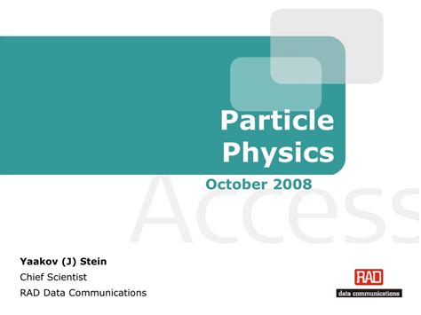 Ppt Particle Physics Powerpoint Presentation Free Download Id1193802