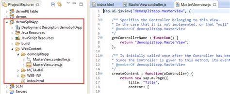 Sapmsplitapp Demo Application In Sapui5 Part1