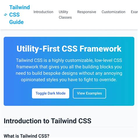 Tailwind Css Guide
