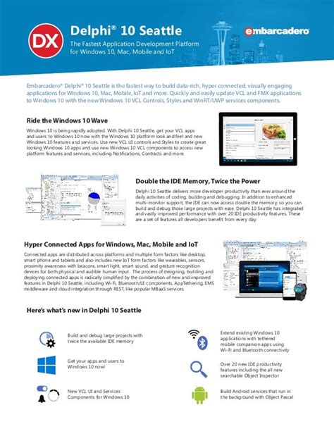 Delphi 10 Seattle Datasheet