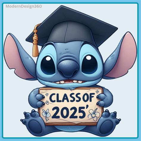 Stitch Graduation 2025 Clipart Images Stitch Graduation Svg Stitch