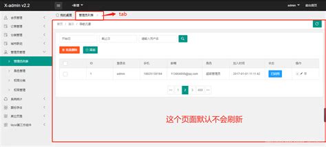 关于x Admin模板tab刷新的问题x Admin22模板 Csdn博客