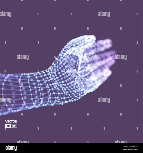 Human Arm Hand Model Connection Structure Future Technology Concept