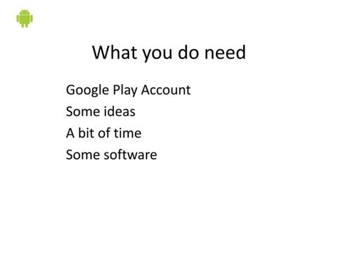 Developing An Android App Ppt