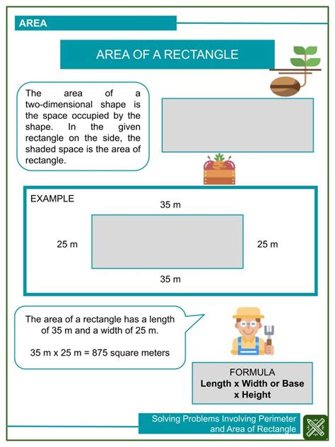 Rectangle Area And Perimeter Worksheet