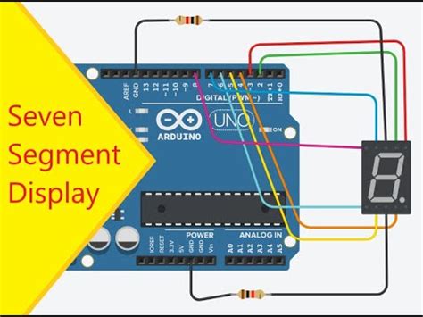Seven Segment Display Using Arduino Tinkercad Circuit YouTube