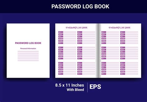 Password Log Book 5695179 Vector Art At Vecteezy