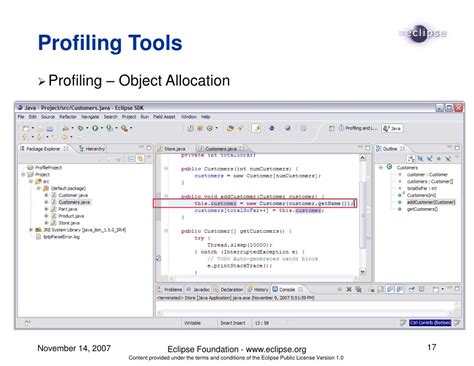 Ppt Profiling And Testing Applications Using The Eclipse Test And