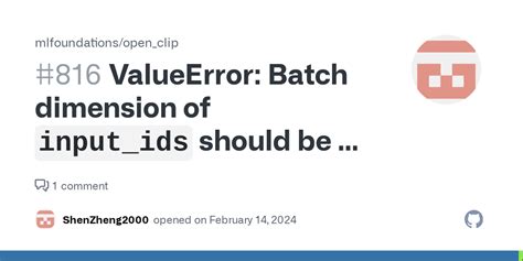 valueerror batch dimension of `input ids` should be 0 but is 6