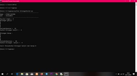 Melakukan Pengulangan Pada Bilangan Bulat Dan Menentukan Ganjil Dan Genap Pada Python