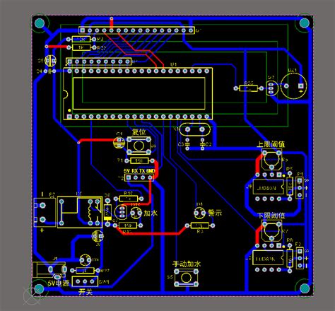 基于51单片机的水箱水位监测控制系统proteus仿真原理图pcb液位开关控制水泵接线图在proteus中能仿真吗 Csdn博客
