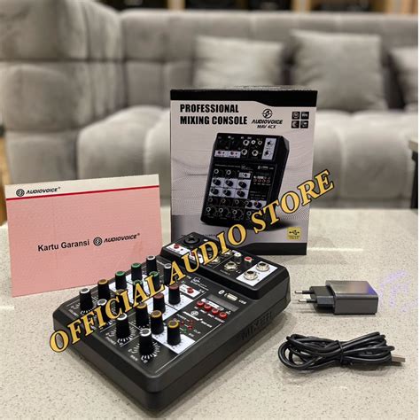 Jual Mixer Audio 4 Channel AUDIOVOICE MAV 4CX MAV4CX Original Shopee Indonesia