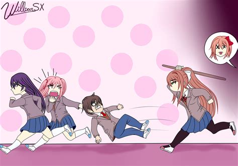 Run Ddlc Fanart By Willianxs On Deviantart