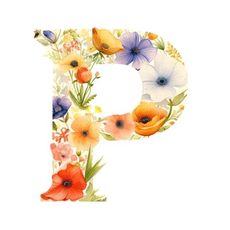 Flower Text Pattern Number Premium Ai Generated Image