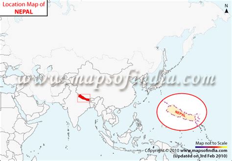 Where Is Nepal Location Map Of Nepal In Asia