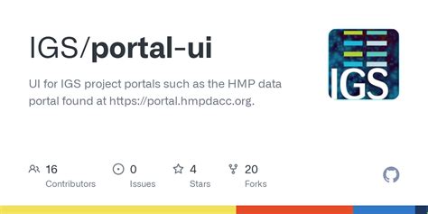 GitHub IGS Portal Ui UI For IGS Project Portals Such As The HMP Data