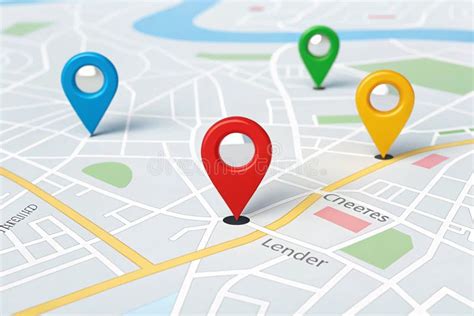 Realistic Location Map Pin Gps Pointer Markers Illustration For Destination 3d Style Stock