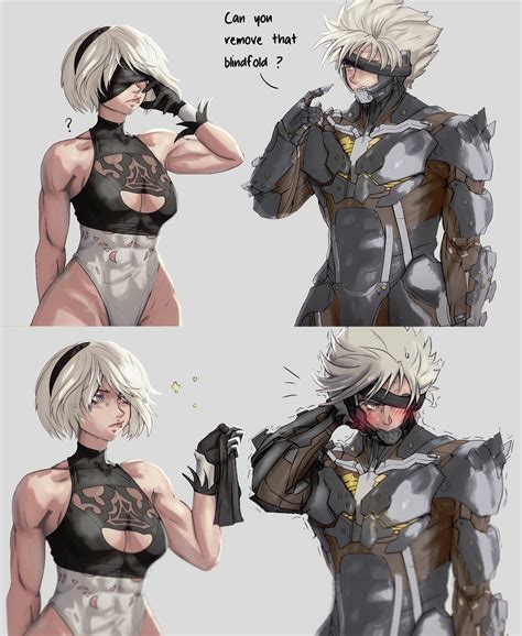 2b And Raiden Nier And 3 More Drawn By Yoracrab Danbooru