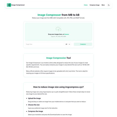 Image Compressor Website Script Source Code Sellanycode