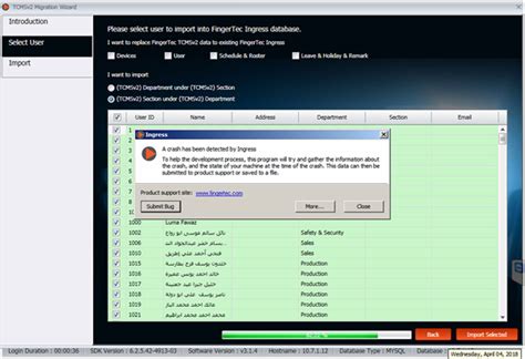 how to fix crash during migration of data from tcms v2 to tcms v3 ingress