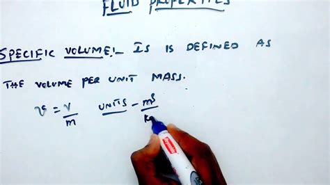 What Does Specific Volume Mean In Chemistry At Randall Lewandowski Blog