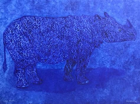 Blaues Nashorn By Timmermahn Galerie Harlekin