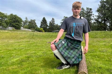 Highland Teenager Sets New Caber Tossing Record Bbc News