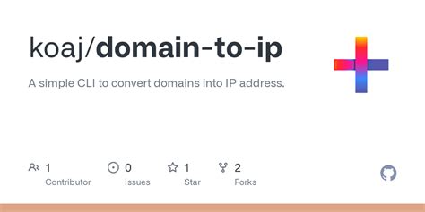 GitHub Koaj Domain To Ip A Simple CLI To Convert Domains Into IP Address