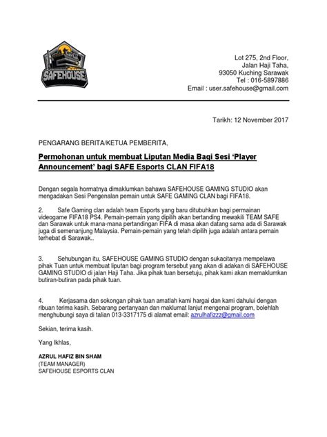 Permohonan Liputan Media Pdf