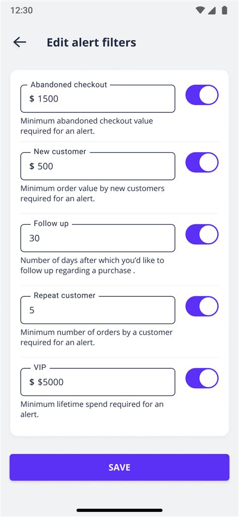 Knowledge Base Alert Filters
