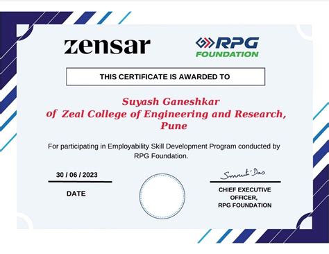 Suyash Ganeshkar On Linkedin Successfully Completed The Employability