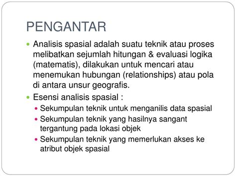 Ppt Analisis Spasial Powerpoint Presentation Free Download Id 5640040