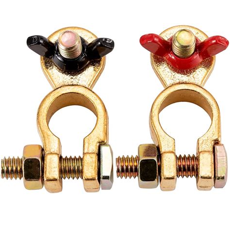 China 102065 Battery Terminals 12v 24v Solid Brass Clamps Connectors