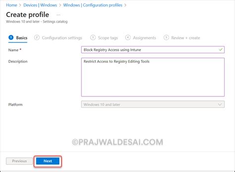 Easily Block Windows Registry Access Using Intune Policy