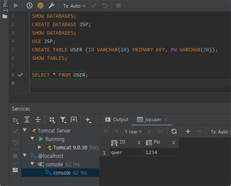 Intellij JSP MySQL 연동 Aells Note