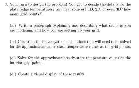 Solved 3 Your Turn To Design The Problem You Get To Decide The Details For The Plate Edge