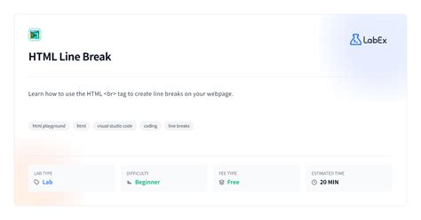 Mastering Html Line Breaks Labex