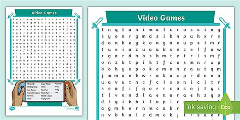 Ks2 Computer Games Word Search