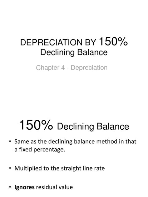 Sample Report On 150 Declining Balance Pdf Depreciation Financial Economics