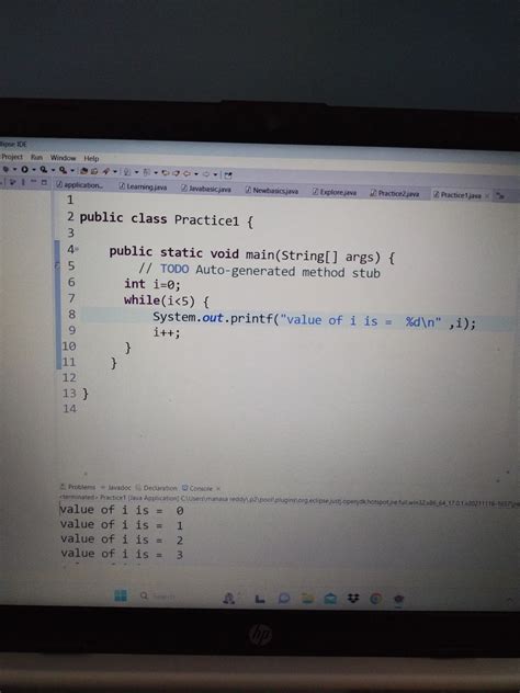 Yanala Manasa On Linkedin Practice 1 1 Loops Gives Output Based On