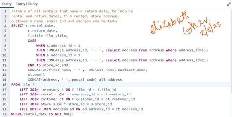 Elizabeth Coker On Linkedin Another Fun Time Writing This Query On Postgresql Pretty Easy