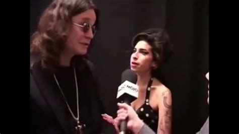 Amy Winehouse Talking With Ozzy Osbourne Mojo Awards Youtube